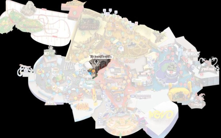 A Detailed Map of IMG Worlds of Adventure